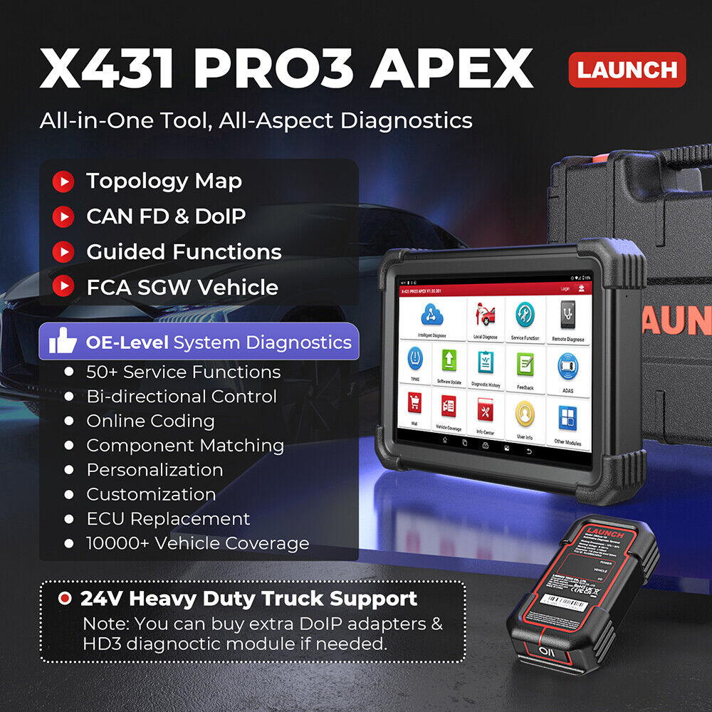 Launch X431 PRO3 APEX Bidirectional Scan Tool – launchx431online